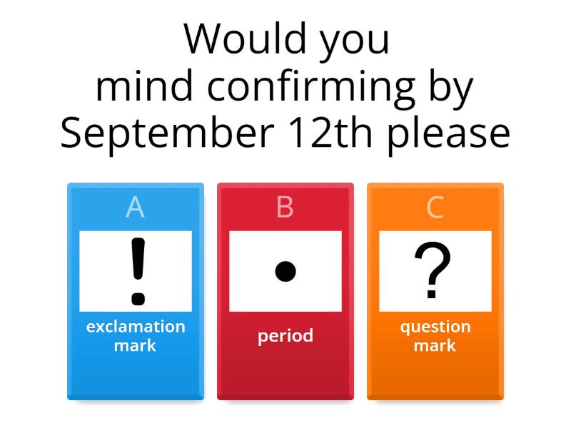 Punctuation Marks - Cuestionario