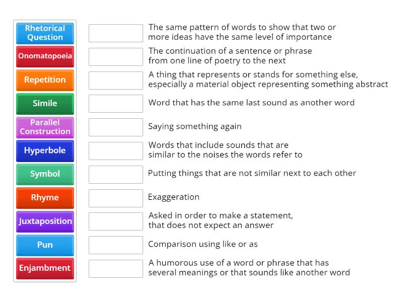 Senior Language Techniques #2 - Match up