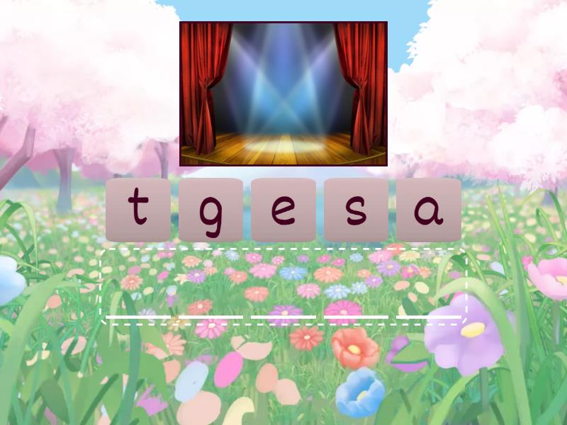 TT 4 . Unit 7. Vocabulary 1 - Anagram