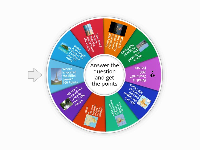 Geography - Spin the wheel