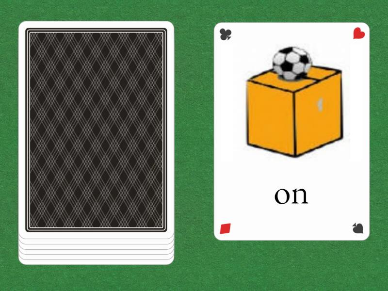 Prepositions of place - Speaking cards