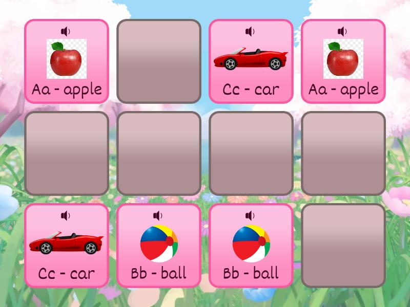 Lesson 1 Phonics - Memory - Matching pairs
