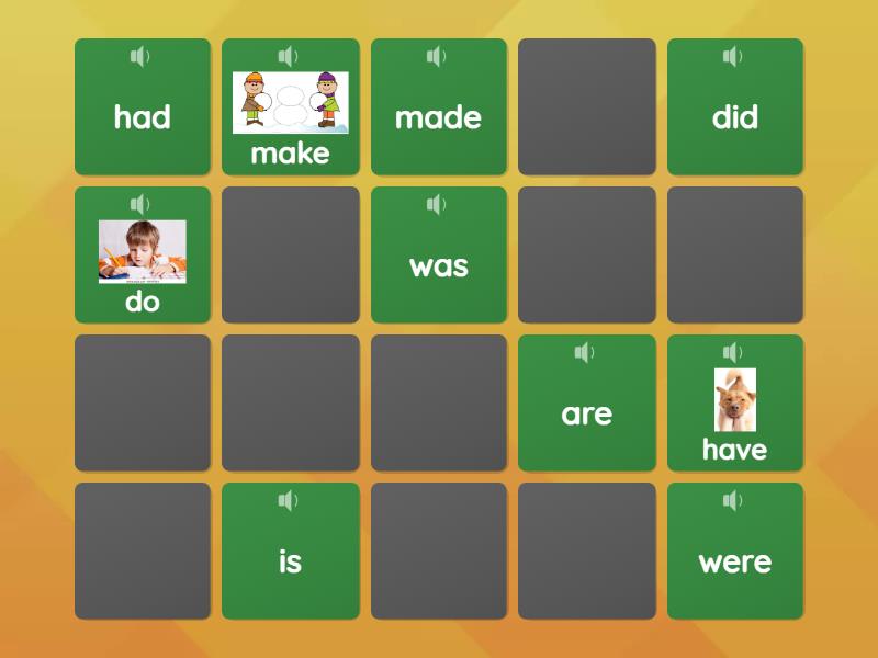 Irregular verbs - Matching pairs