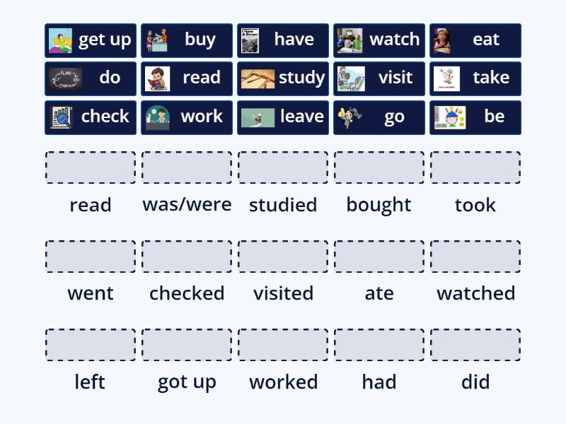 Verbs in the past - Match up