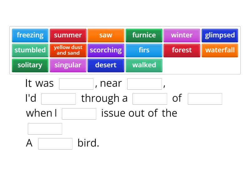 The Dipper - Complete the sentence