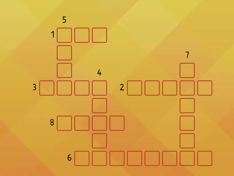 Irregular Plurals () - Crossword