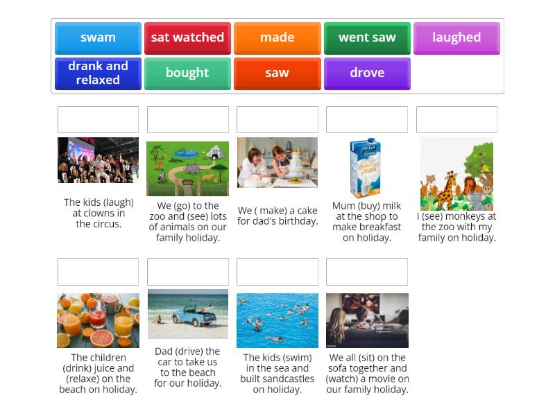 past simple - Match up
