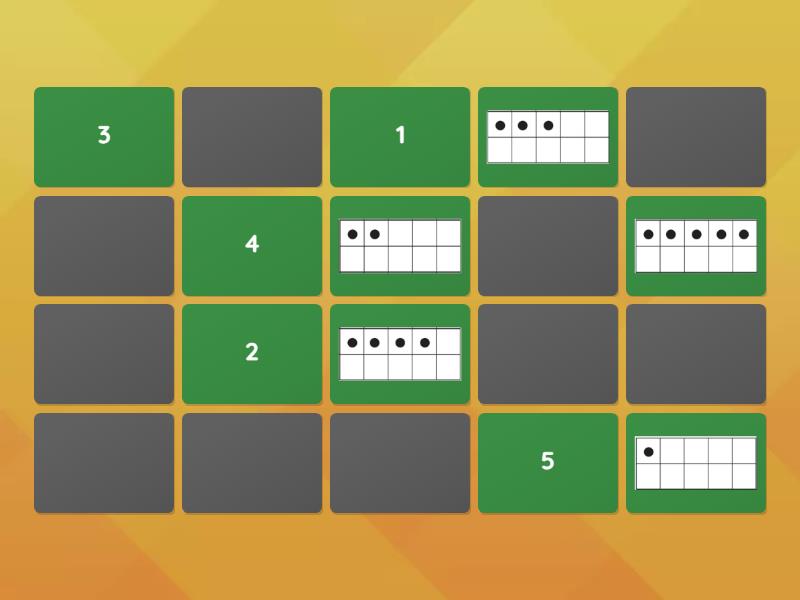 Ten Frame Match - Matching pairs