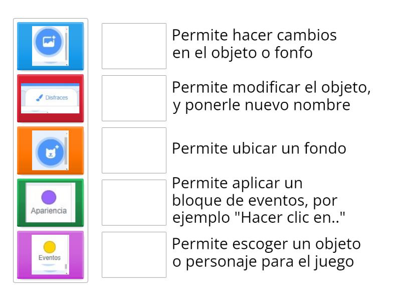 BOTONES BÁSICOS DE SCRATCH - Match up