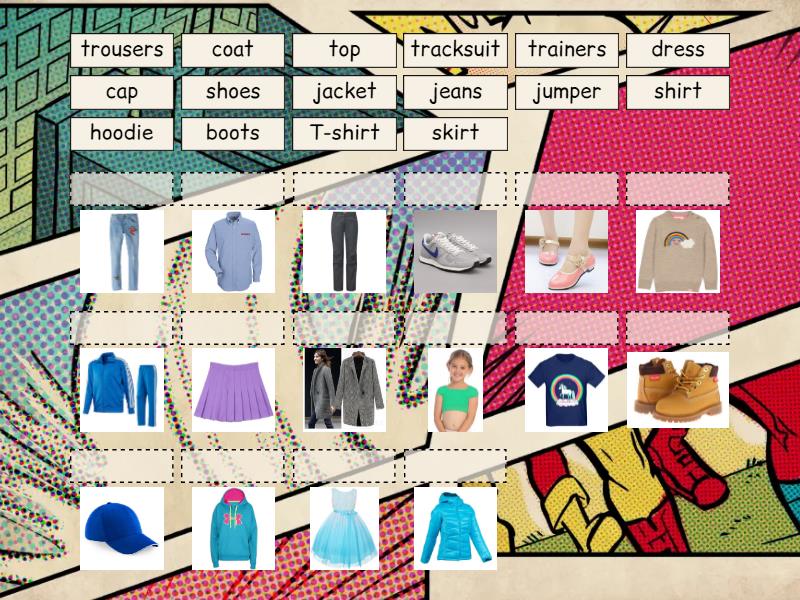 Go Getter 1 Unit 2.1 Clothes - Match up