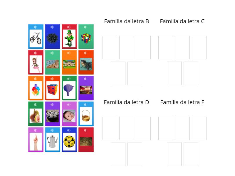 IDENTIFICAR A LETRA INICIAL DAS PALAVRAS - Group sort
