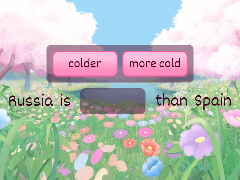 Comparatives (3) - Missing word