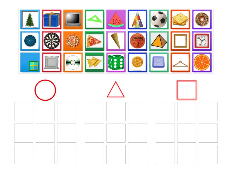 2 D Shapes - Group sort