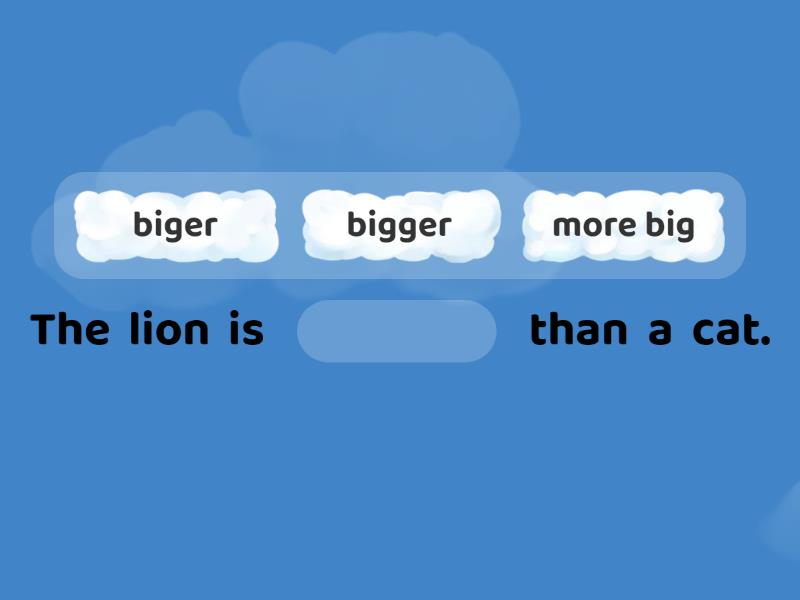 Comparative and Superlative short adjectives - Complete the sentence