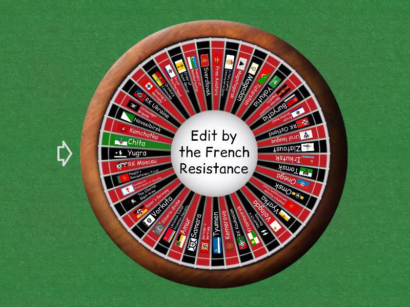 TNO countries Picker - Spin the wheel