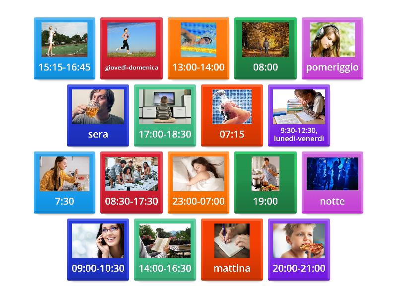 A CHE ORA? - Flip tiles