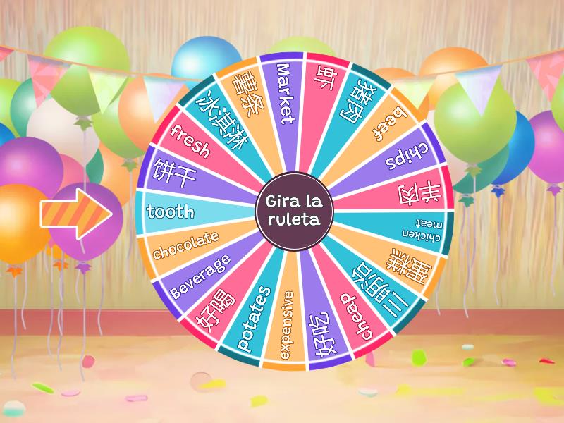 palabras, formar oraciones - Spin the wheel