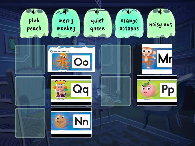 Mm-Qq слова - Match up
