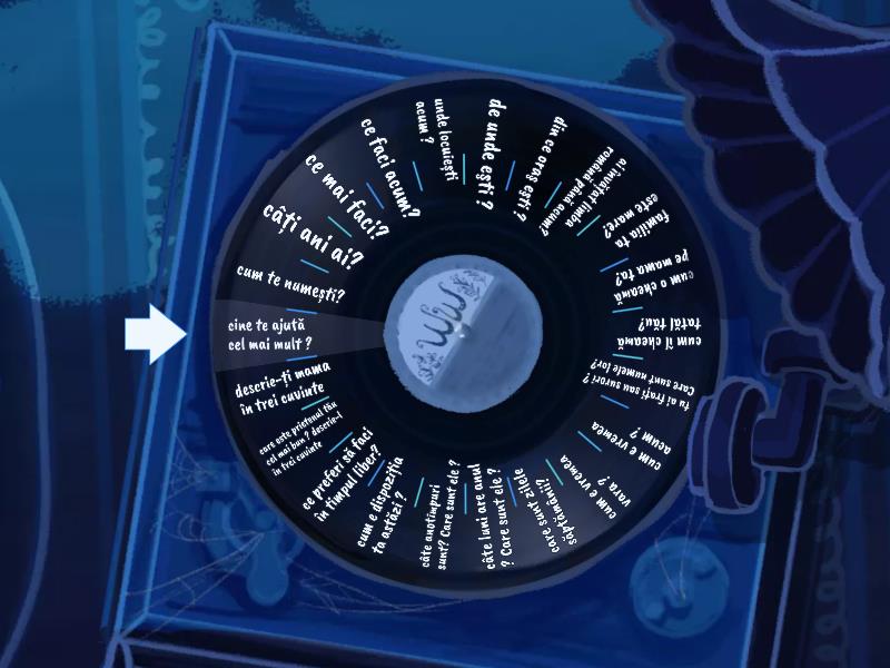 să facem cunoştința şi repetăm temele - Spin the wheel