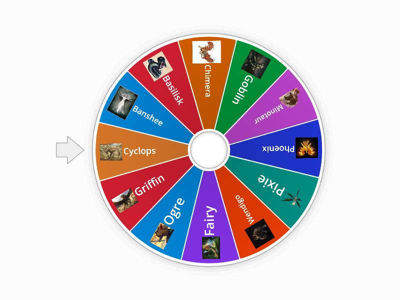 Fantasy Creature - Spin the wheel