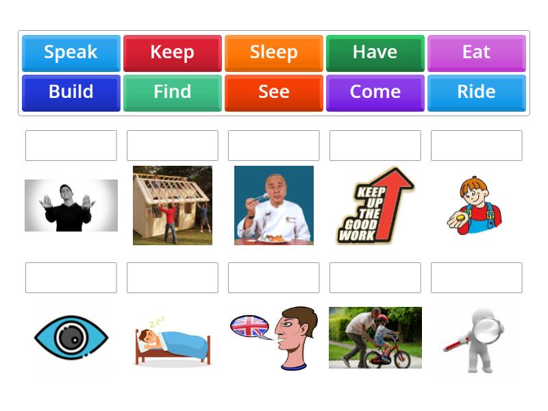 Irregular verbs (change) - Match up