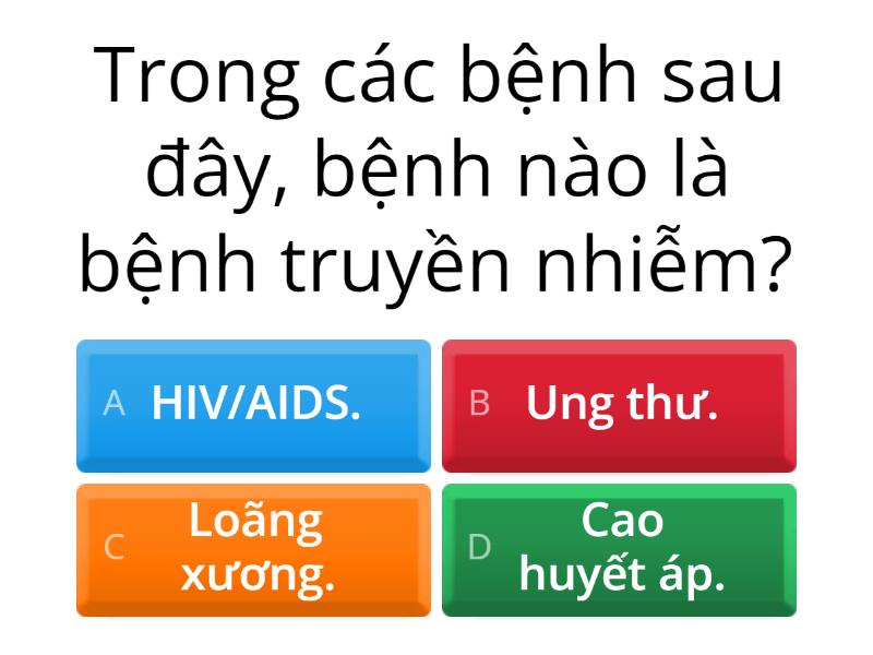BÀI 8 - MIỄN DỊCH Ở NGƯỜI VÀ ĐỘNG VẬT - Quiz