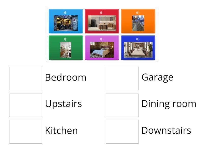 Parts of the house - Match up