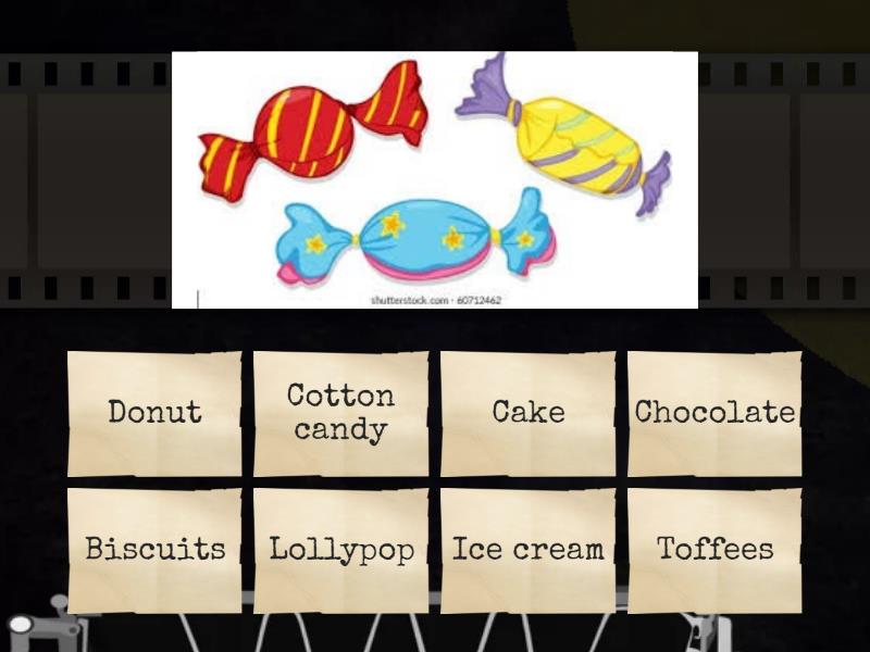 Things we Eat - Sweets - Find the match