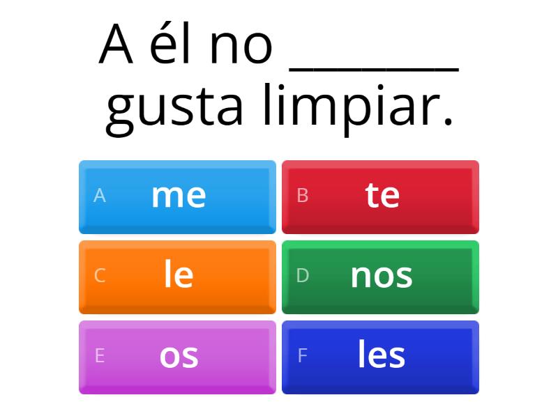 VERBO GUSTAR - Quiz