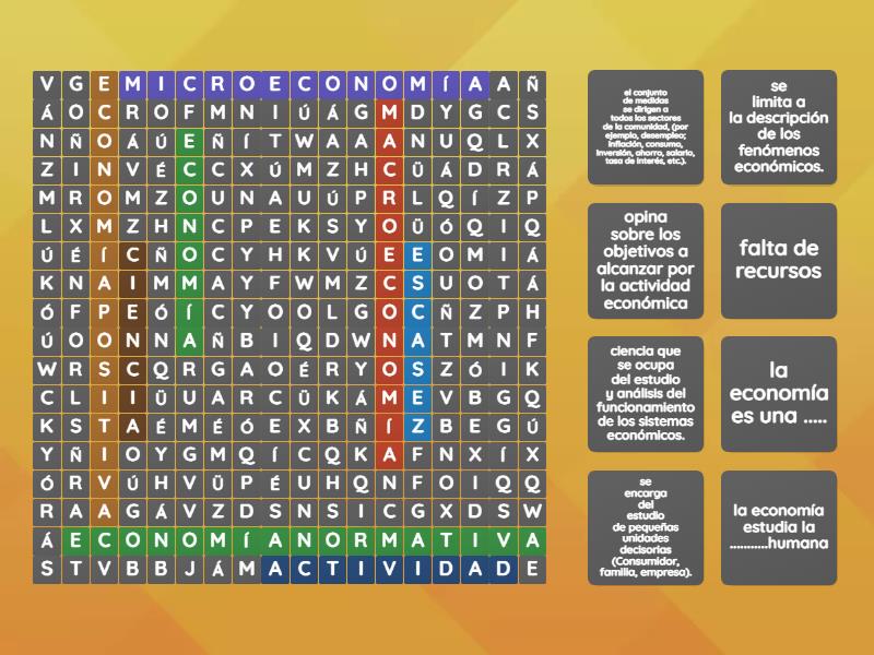 SOPA DE LETRAS - Wordsearch