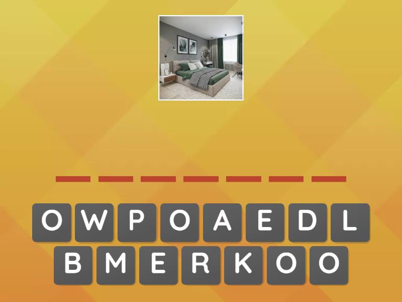 rooms - Spell the word