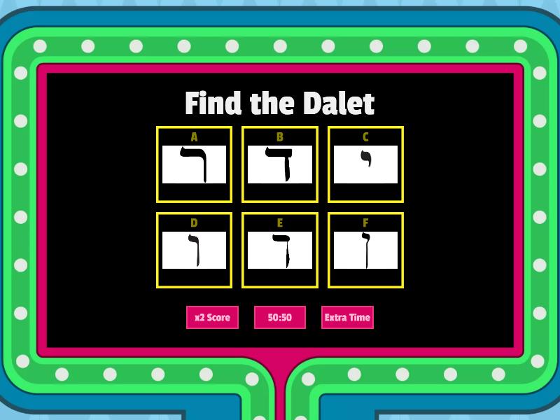 Look Alike Hebrew Letter Review: Dalet, Vav, Yud, Resh, Final Chaf ...