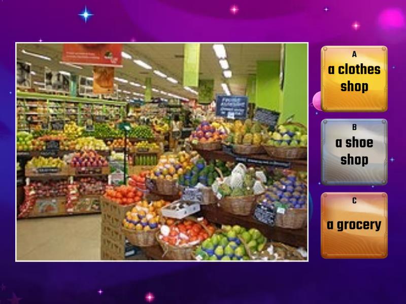 Shops and stores - Quiz