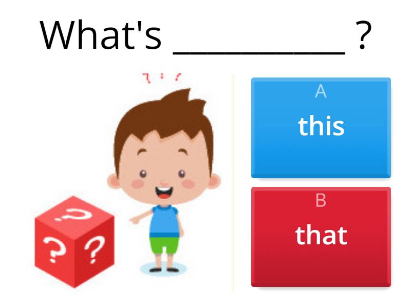 THIS/THAT - Quiz