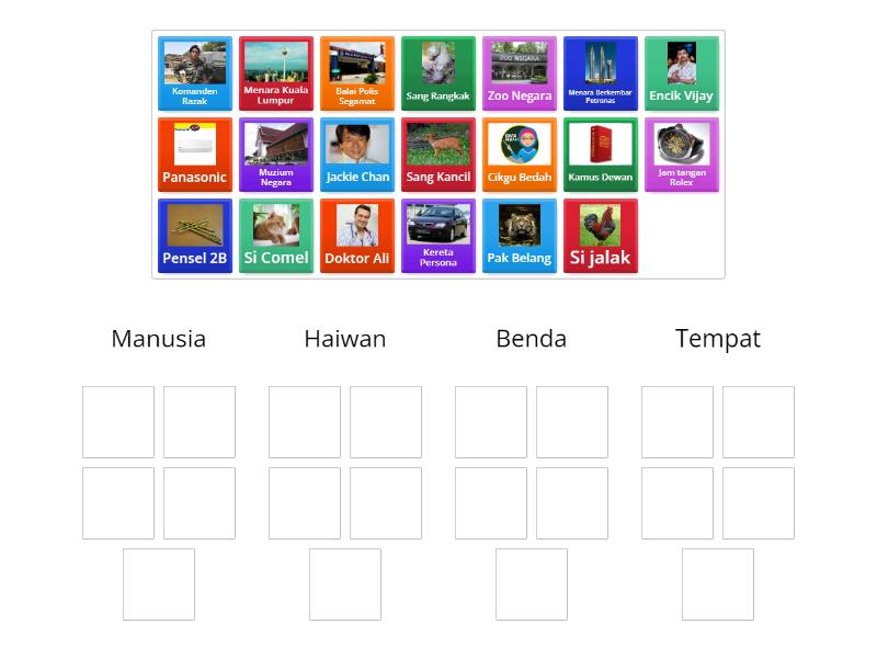 KATA NAMA KHAS - Group sort