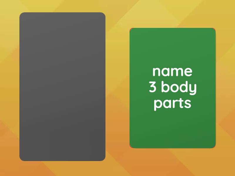 Name 3 things - Random cards