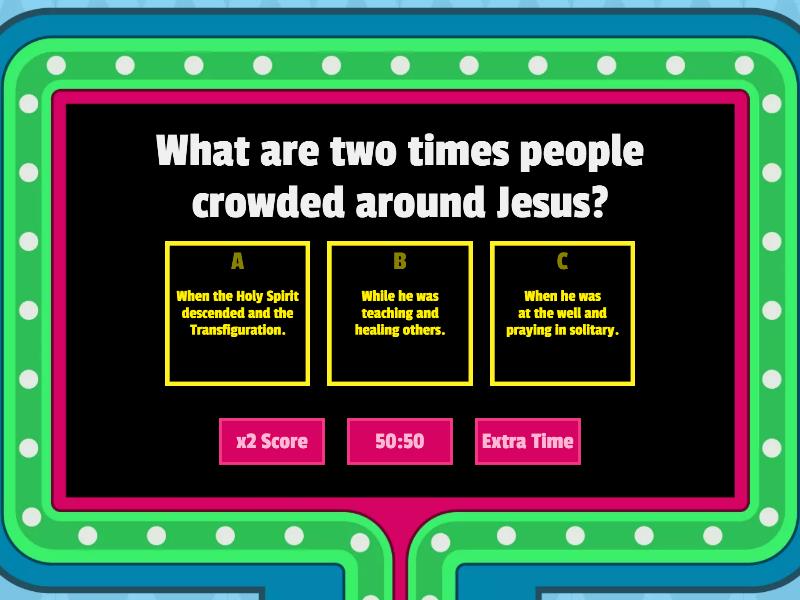 Test 8 -Beautiful Eucharist - Gameshow quiz