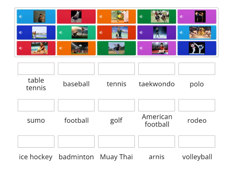 15 Sports Around the World - Match up