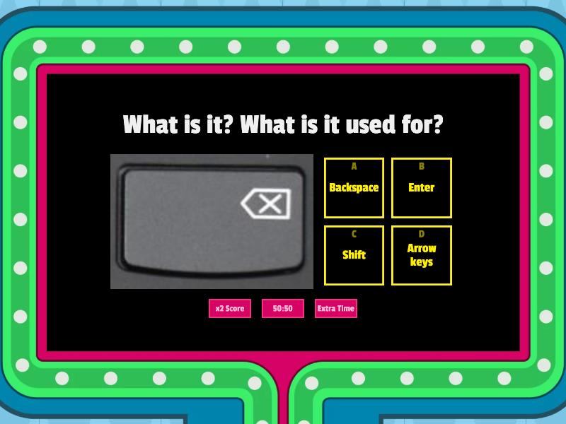 Computer keyboard - Gameshow quiz