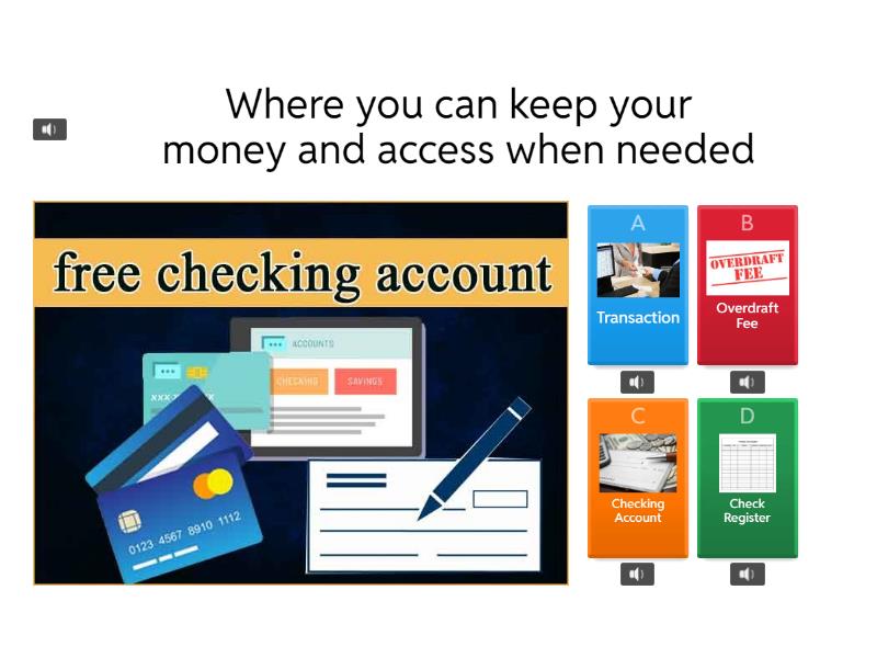 Bank account - Quiz