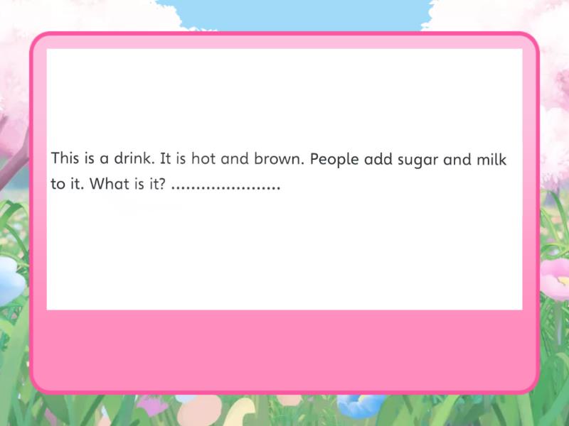 SM 3 Warm up Unit 2 Picnic - Flash cards