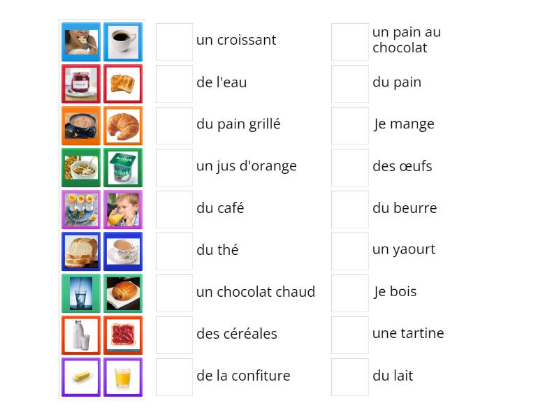 French breakfast - Match up