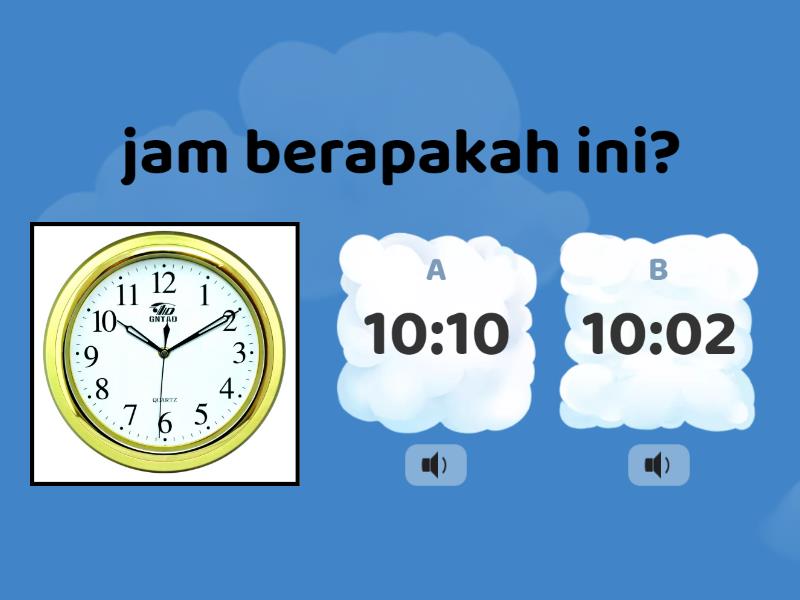 latihan membaca jam - Quiz latihan membaca jam - Quiz