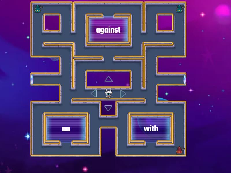 B1.4 - Verb + Preposition - Maze chase