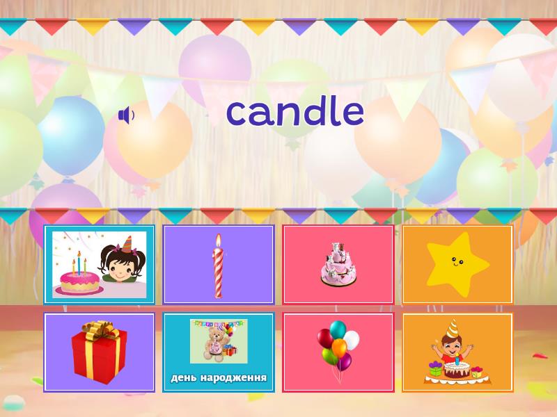 Happy birthday - Find the match