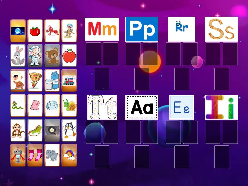 Vocabulary of Letters - Group sort