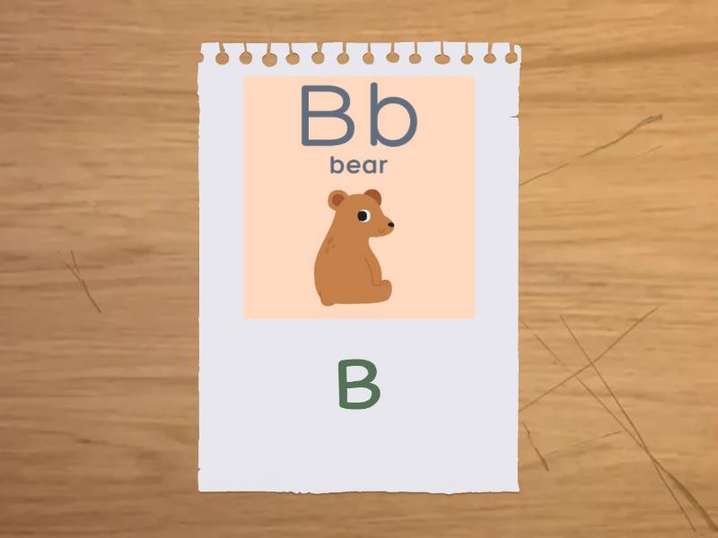 Letters a,b,c,d - Flash cards