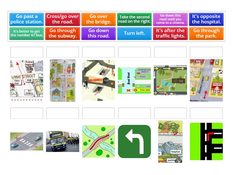 Outcomes Pre-Intermediate Giving directions - Match up