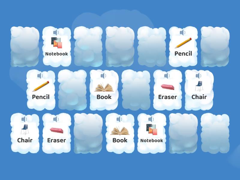 SCHOOL OBJECTS - Parejas