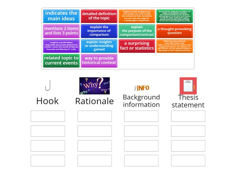 Matching Fragments to Question Words - Introduction - Group sort